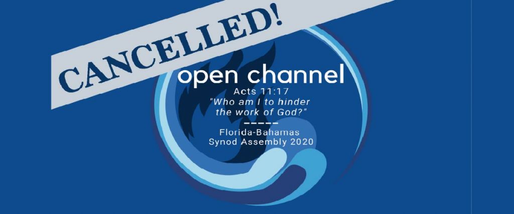 FBS Assembly Cancelled Slider | Florida-Bahamas Synod